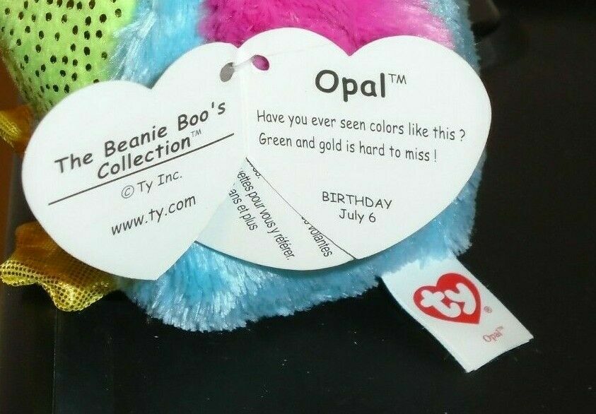 Ty Beanie Boos - OPAL the Owl 6" (Justice Exclusive) MINT with MINT ...