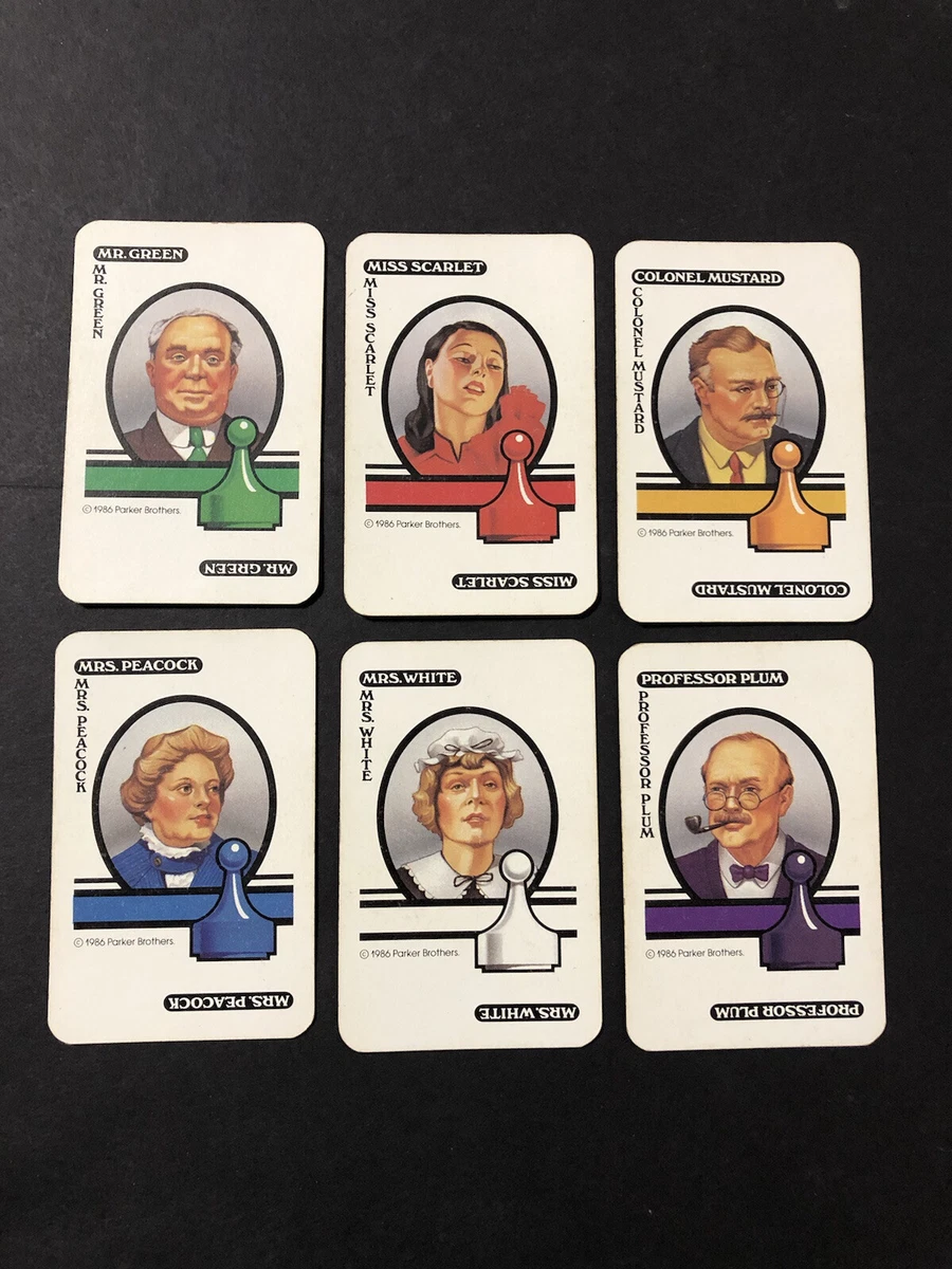 Clue Game Card