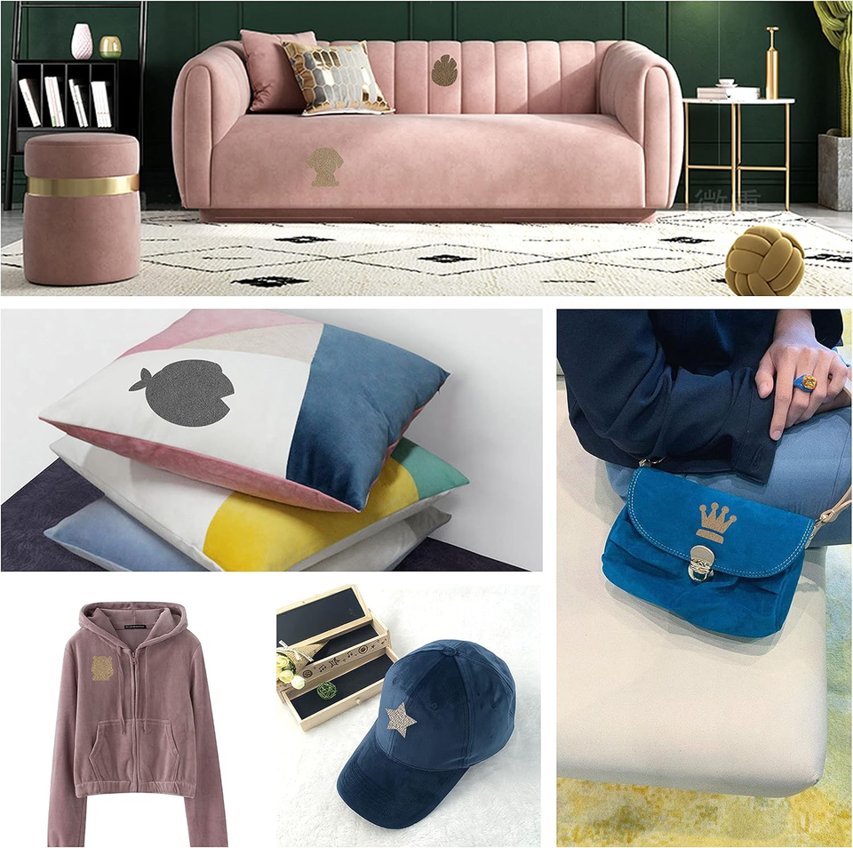 Azobur Sofa Fabric Repair Patch, 6 Piece Microfiber Patches, Self ...