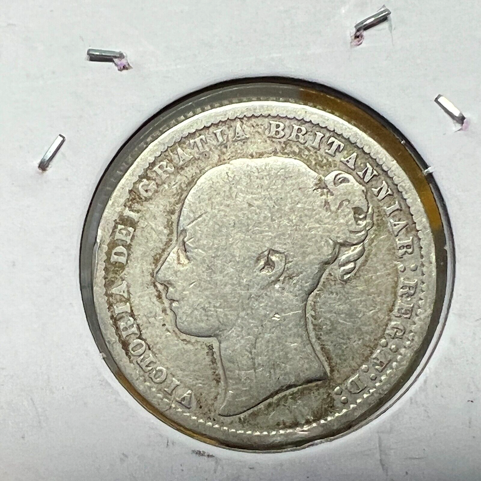 1871 DIE #40 GREAT BRITAIN SILVER SHILLING COIN | eBay
