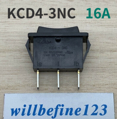 Lshx KCD4-3NC IN-OUT Rocker Switch 3 Pins 3 Positons Double Side ...