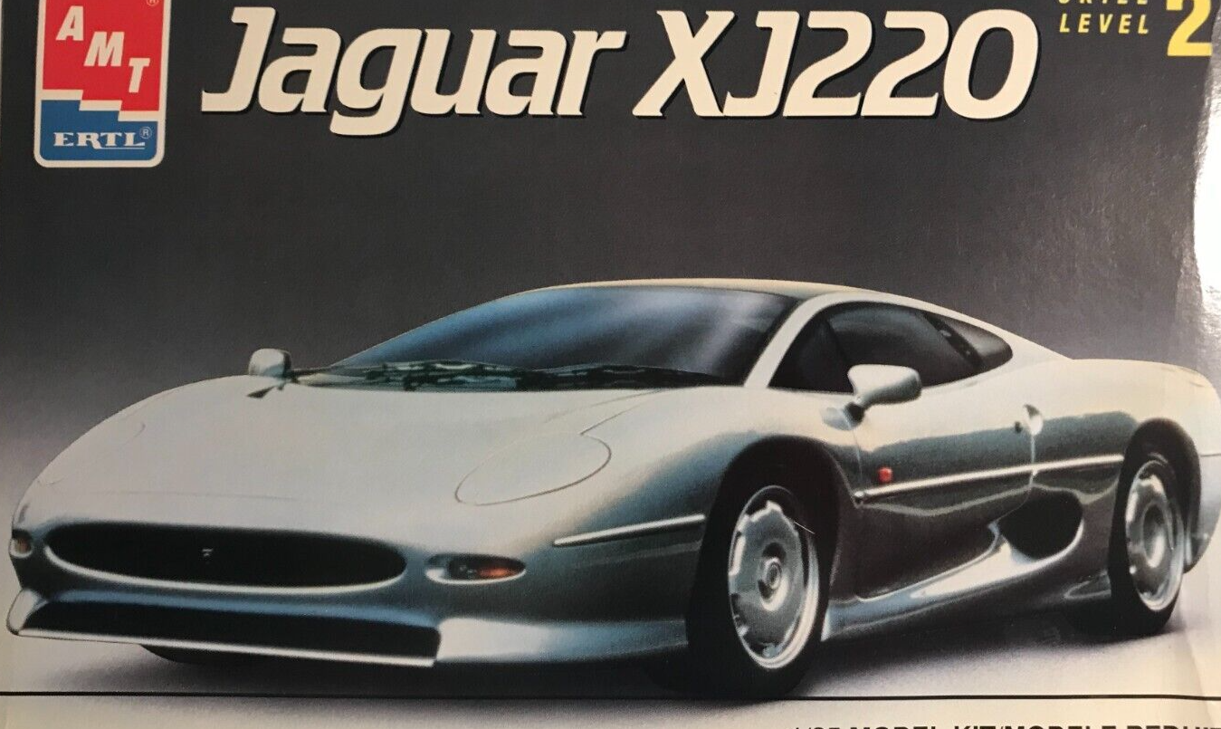Vintage AMT ERTL Jaguar XJ220 Sports Car Model 8608 1993 Open Box 100% ...