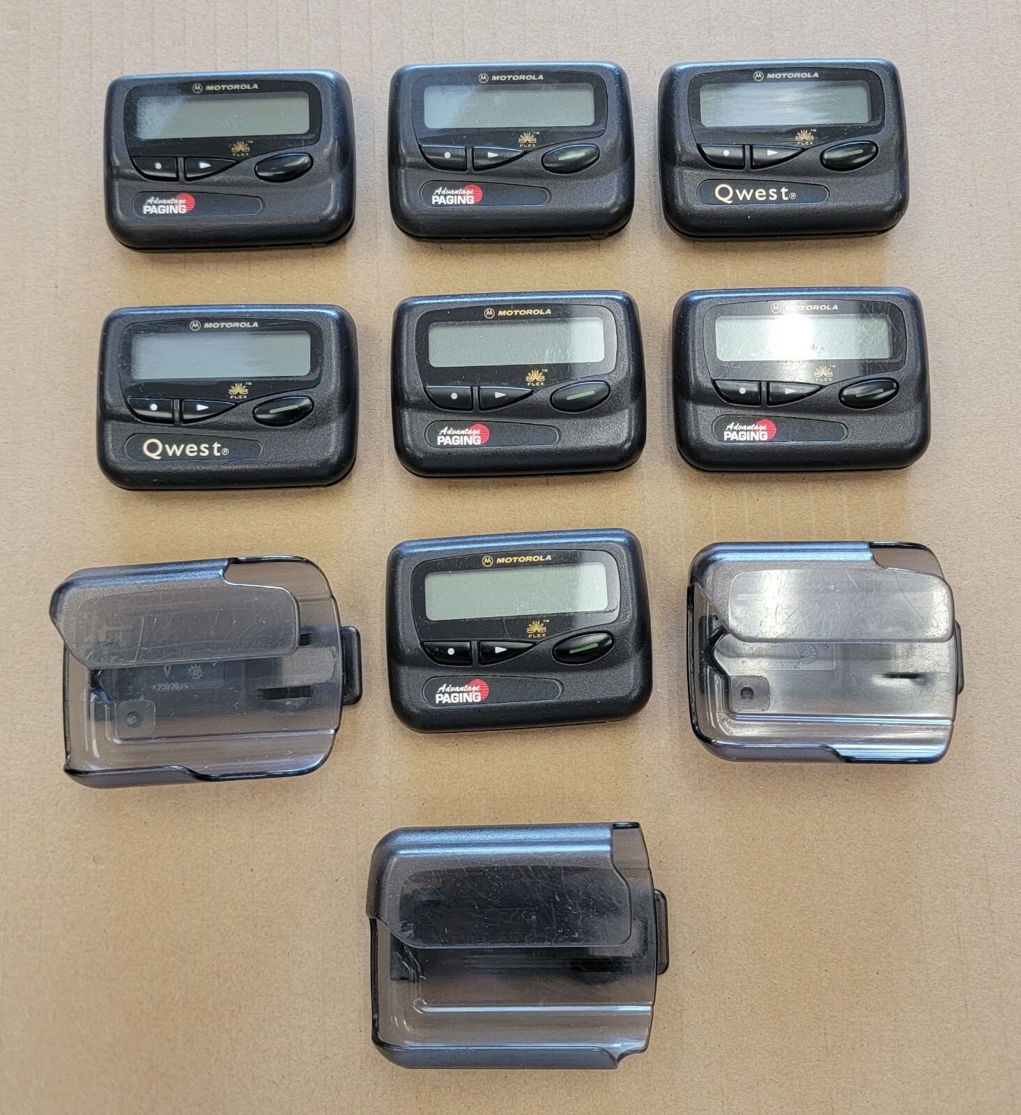 Lot of 7 Motorola Wordline Alphanumeric Pagers * Untested * FREE ...
