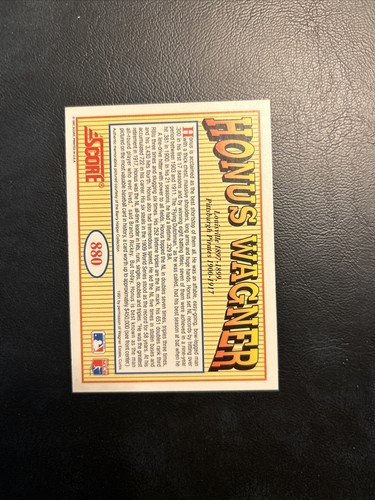 cqq 1992 score #880 Honus, Wagner Pittsburgh Pirates | eBay