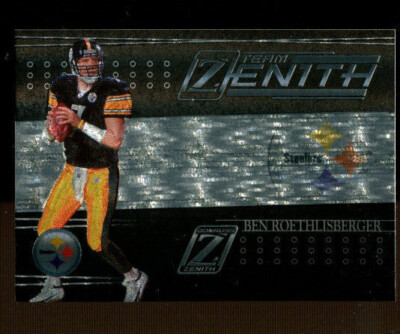2005 Zenith Football Team Zenith Ben Roethlisberger Card - Mint #3113 ...