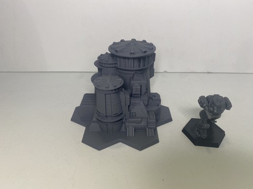 Sci-Fi Commercial Building Hex Base, Tabletop War Game Terrain ...