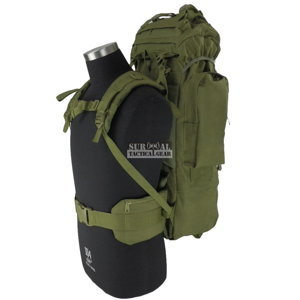 100L Tactical Camping Hiking Travel Camo Backpack Military Heavy Duty ...