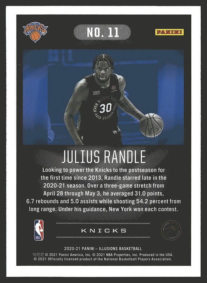 2020 Panini Illusions Julius Randle #11 | eBay