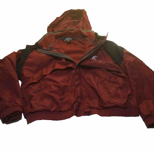 Mens Tri Mountain Matco Maroon Rowland Zip Up Jacket Xl Coat Fleece ...