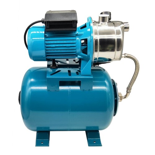 1HP 750W Shallow Well Jet Pump w/ Pressure Tank 740GPH Stainless Steel ...