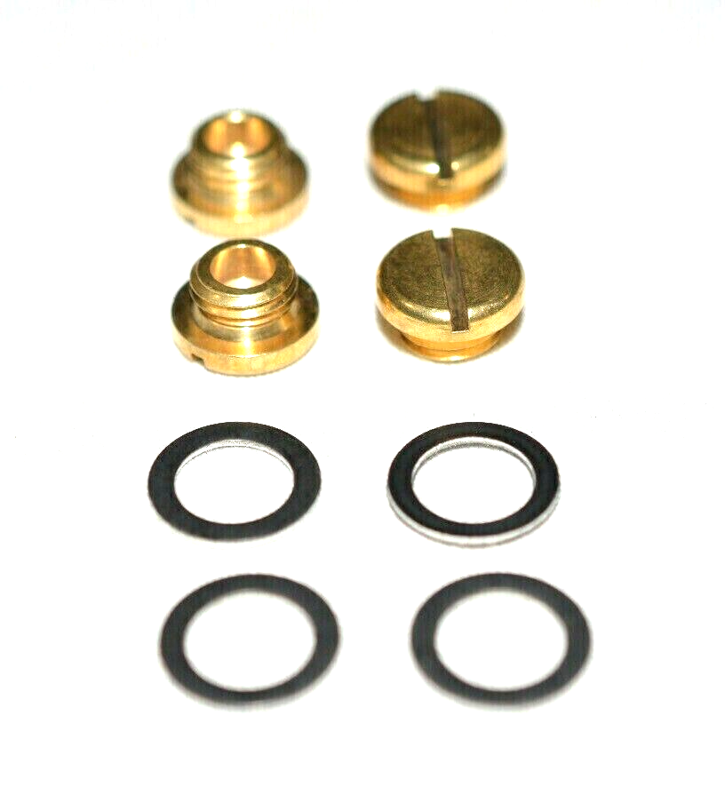 26-13 (4 Pack) Brass Fuel Level Sight Bowl Plugs For Holley Carburetor ...