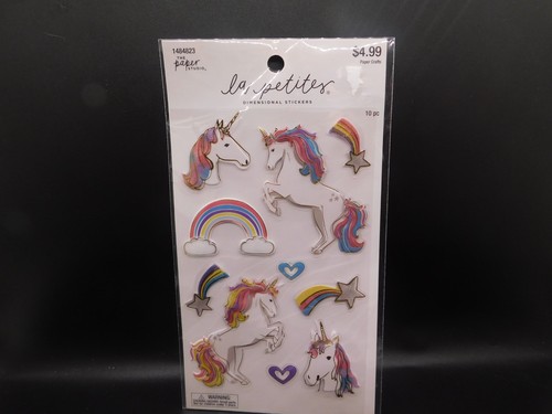 the paper studio la petites Unicorn 3D stickers 10pc | eBay