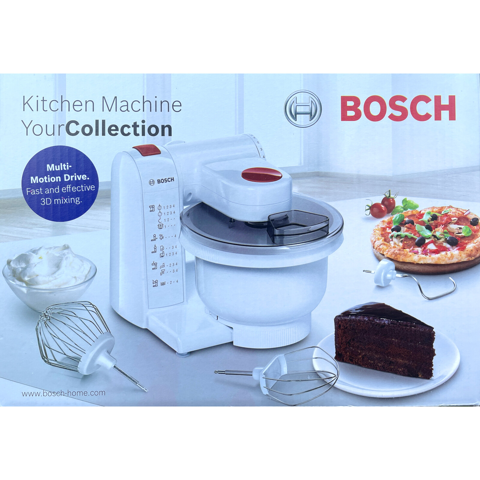 Bosch Küchenmaschine Küche Gerät Backen Kochen 3D Mixer MUMP1000 mit ...
