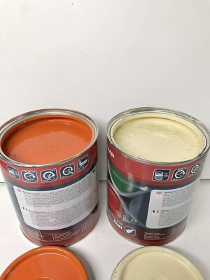 JLG Lift Orange & Cream Paint High Endurance Enamel Paint 1 Litre Tins ...