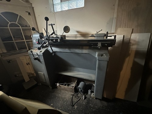 Wood Lathe Rockwell/Delta With Duplicator Attachment - On Casters For ...