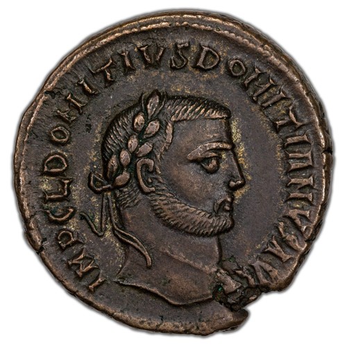 Ancient Rome AD 295-6 Domitius Domitianus AE Follis Coin RIC #20 10.37g ...