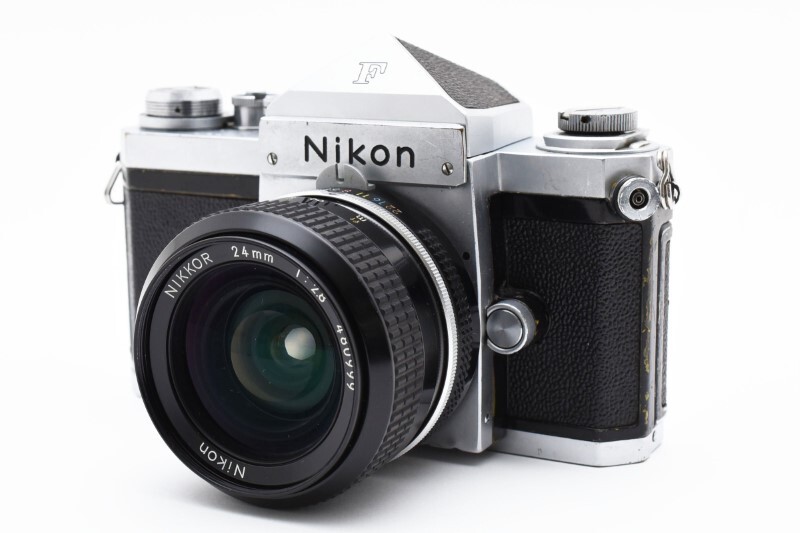 Nikon F Eye Level 35mm SLR Film Camera w/ Non-Ai NIKKOR 24mm f/2.8 ...
