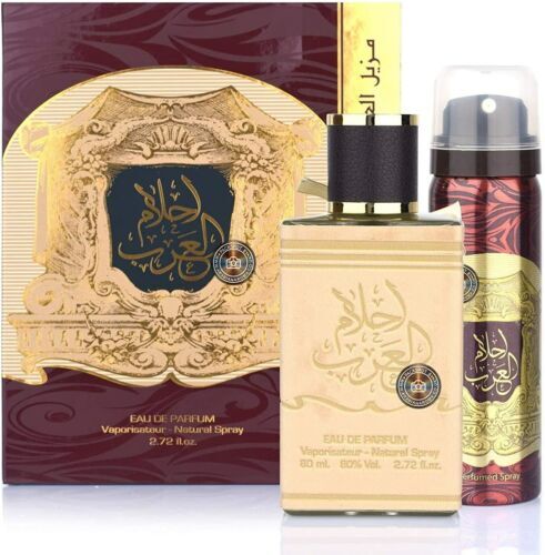 Ahlam Al Arab Eau De Parfum Men's Perfume 80ml with Deodorant by Ard Al ...