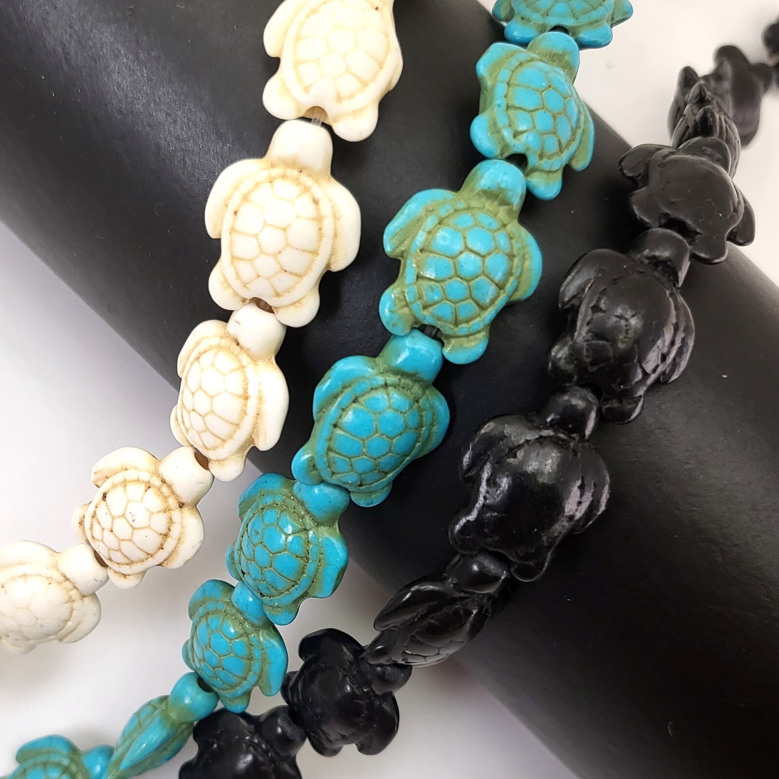 Howlite Zuni Style Turtle Bead Magnesite Turquoise Carved Tortoise ...