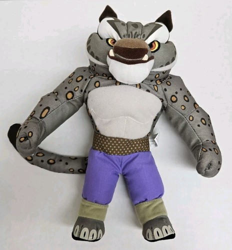 2008 Mattel Kung Fu Panda Tai Lung 9" Plush Figure Leopard Stuffed ...