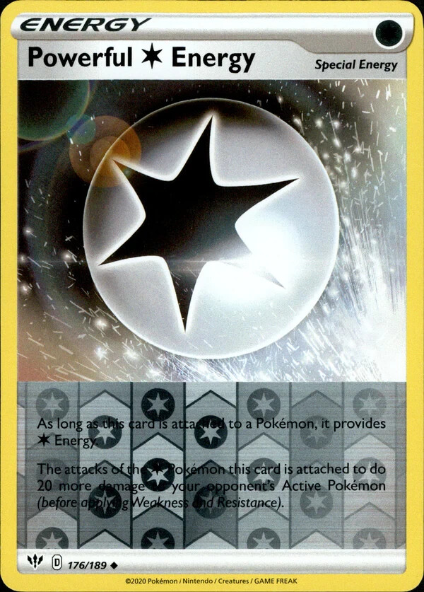 Powerful Colorless Energy 176/189 Reverse Holo Darkness Ablaze ...