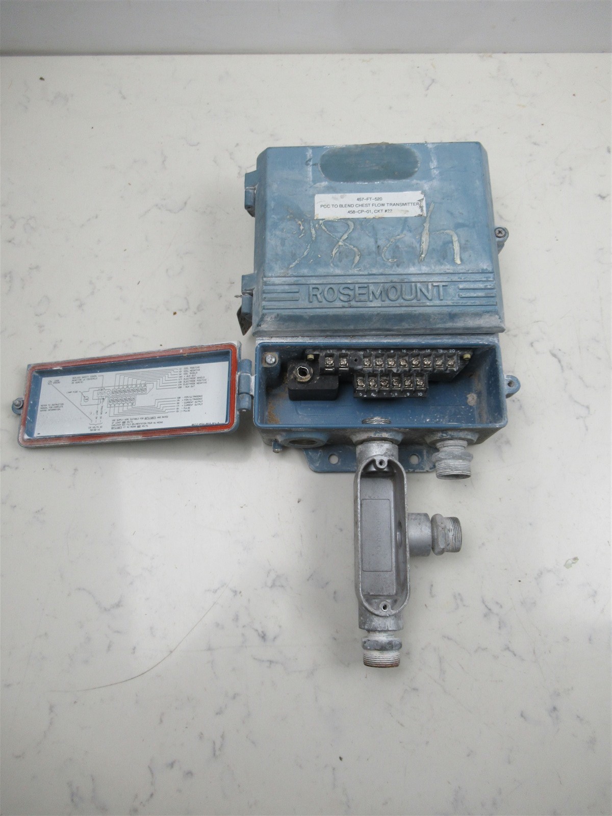 Rosemount 8712C 8712-0507-0021 Rev F Magnetic Flow Transmitter R12B6C1 ...