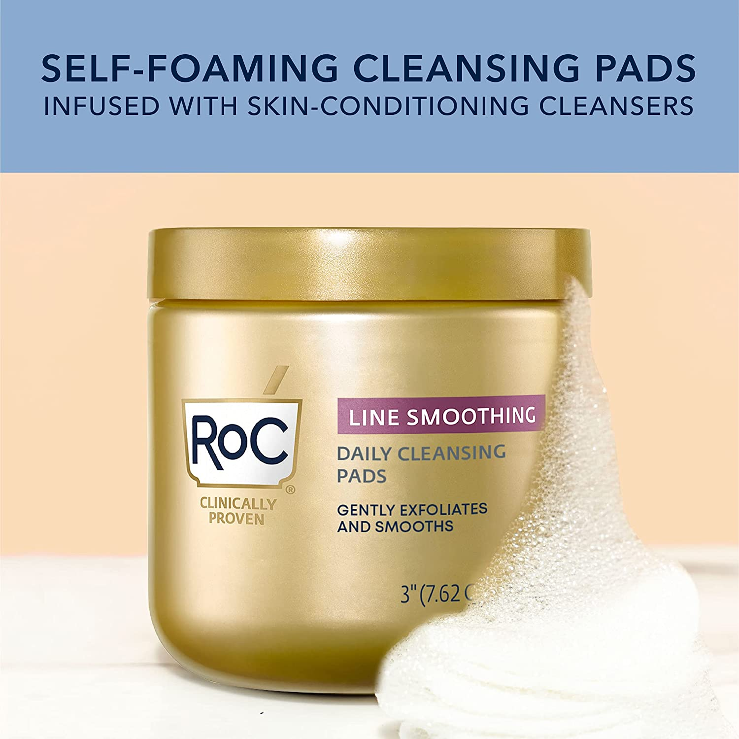 RoC Daily Resurfacing Disks Exfoliating Makeup Removing Cleansing Pads ...