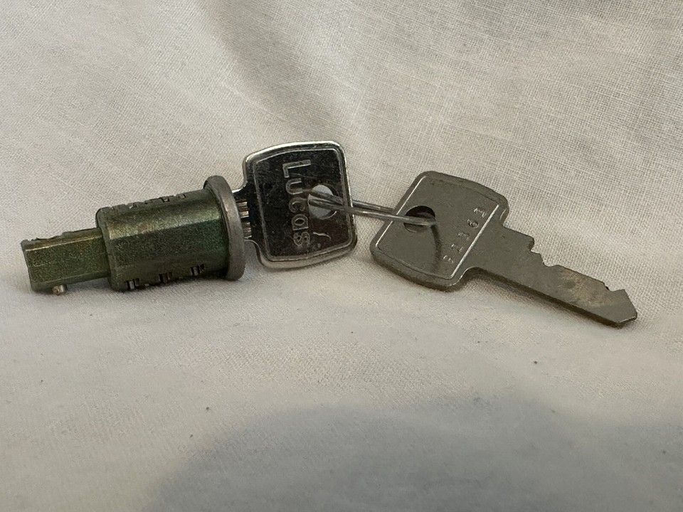 GENUINE LUCAS 54316731 NEW OLD STOCK BARREL AND KEY ASSEMBLY ORIGINAL ...