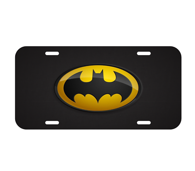 Batman Gotham Batmobile Superhero Bat man Vehicle License Plate Auto ...