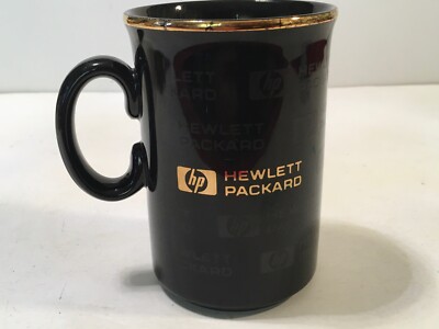 Hewlett Packard Black Logo Coffee Mug Made in England | eBay