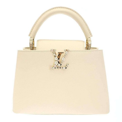 Mark Cross LOUIS VUITTON Capucine BB Poudre Bag Flower Capsine Used ...