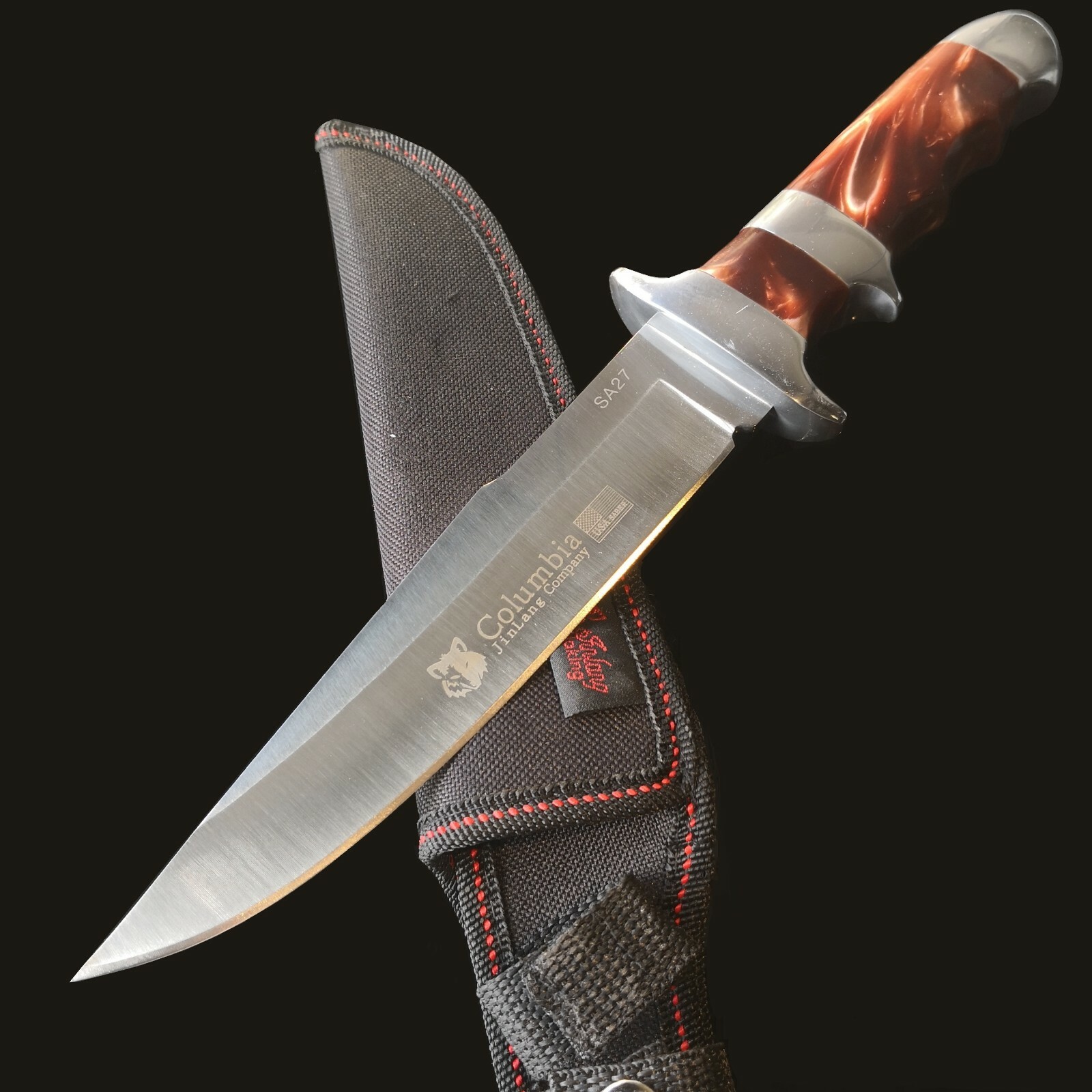 Columbia Full Tang Knife Survival Hunting Camping knife Sharp Knife | eBay