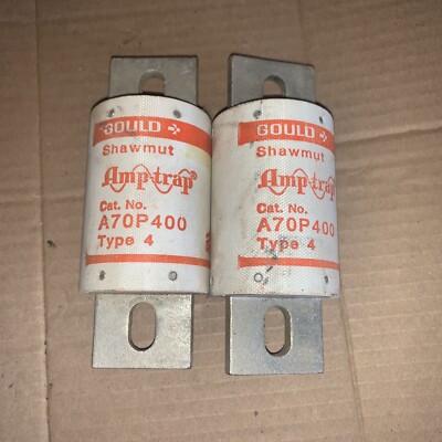 New Gould Shawmut A70P400 Type 4 700 Volt 400 Amp Fuse Bussmann FWP ...