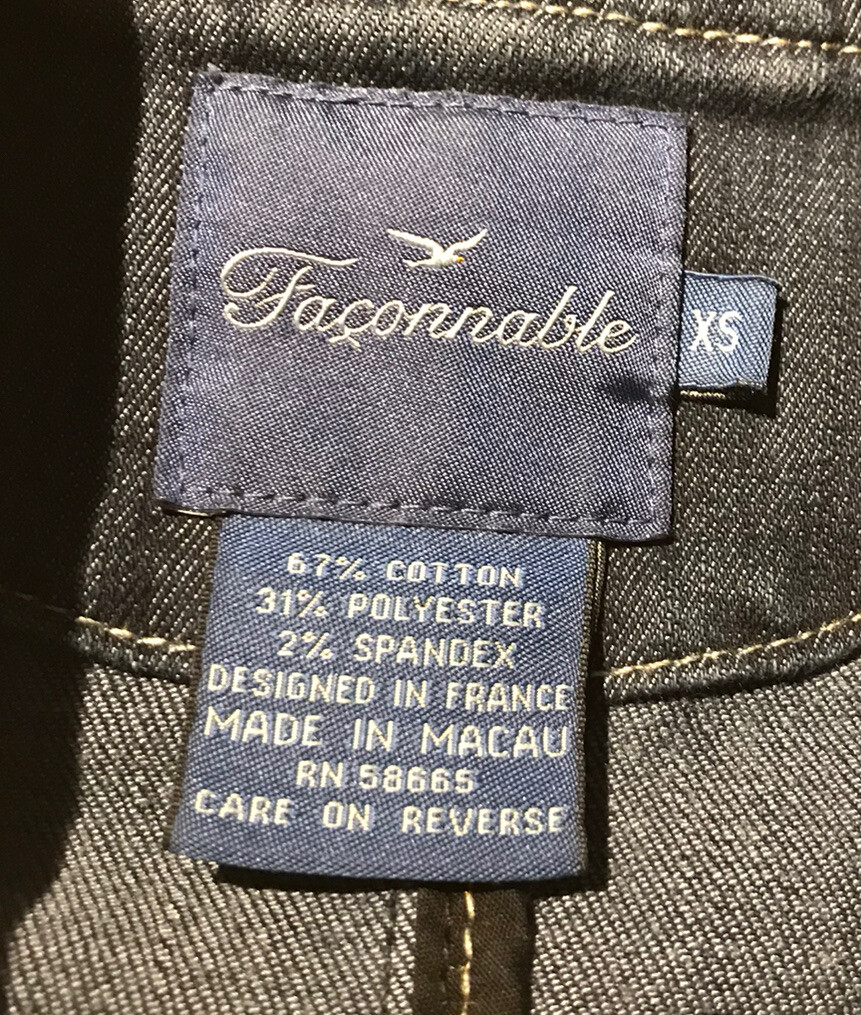 Faconnable Womens Blue denim Jacket Sz XS pre-owned | eBay