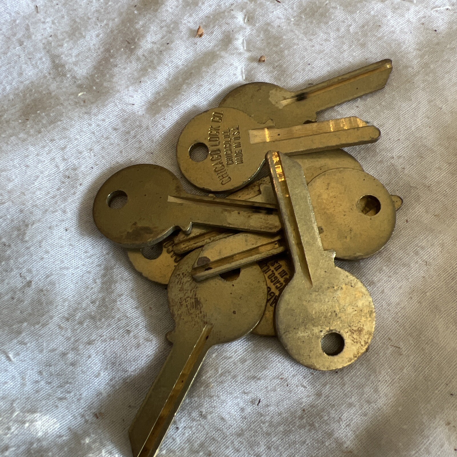 Lot Of 10 Chicago Lock Co. KP16 Key Blanks Keyway Brass NOS | eBay