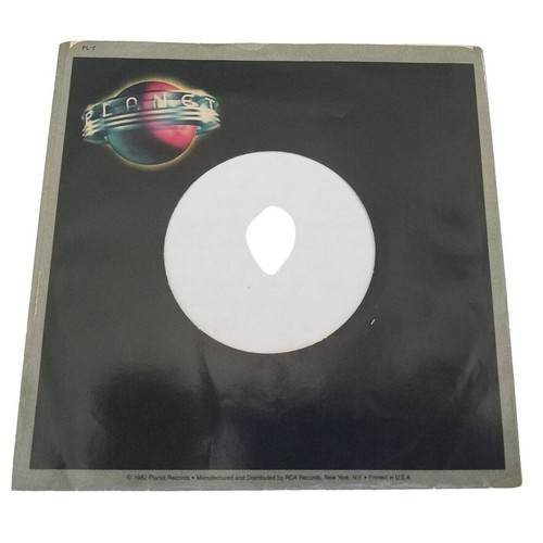Planet Records Company Sleeve 45 RPM Vinyl RCA 1982 Black | eBay