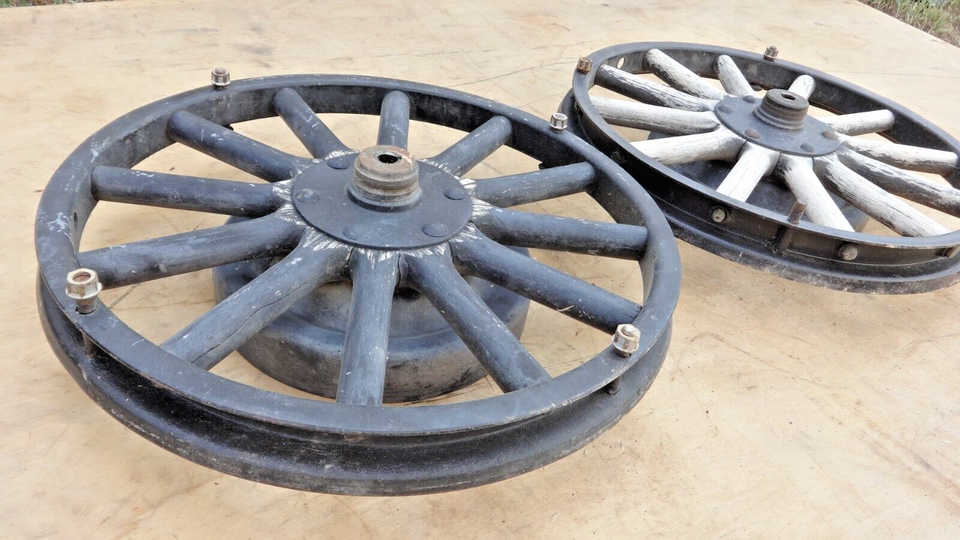 1926-1927 Ford Model T 21" Rear Wood Spoke Wheels Hubs Drums Original ...