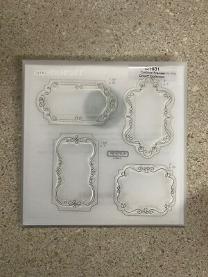 My Acrylix Close To My Heart Curlicue Frames D1631 Stamp Set New | eBay