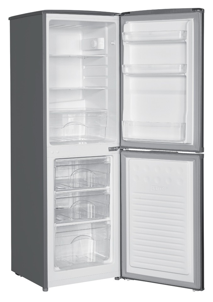 Cookology 50/50 Fridge Freezer 142L Freestanding 48cm - Inox CFF1425050IX | eBay UK