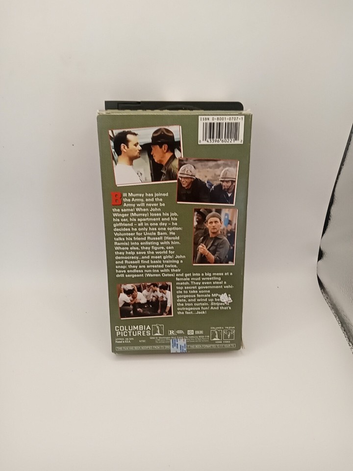 Stripes VHS 1981, 1996 Bill Murray 43396602212| eBay