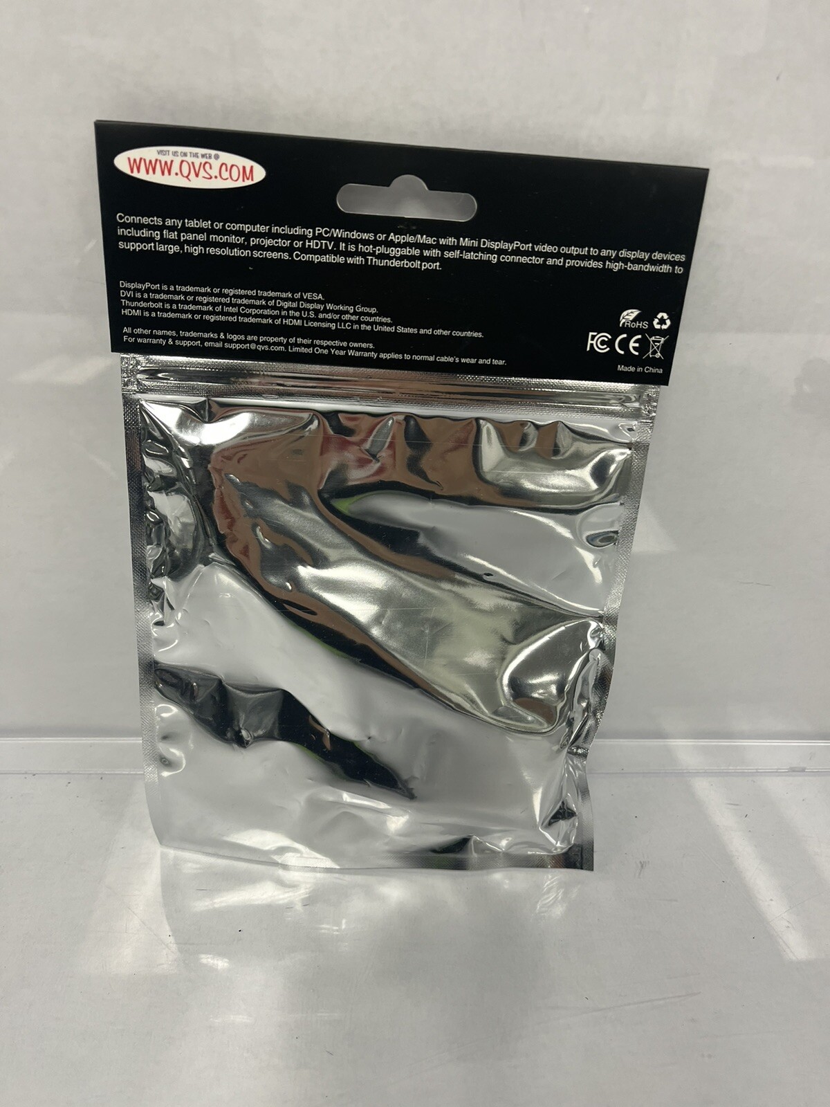 New QVS MDPV-MF MINI-DISPLAY PORT Thunder Bolt to VGA Video Converter ...