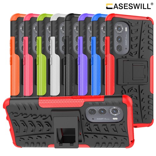 For Motorola Edge 5G UW Shockproof Kickstand Rugged Case Cover+Screen ...