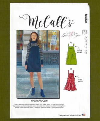 Misses Jumpers Sewing Pattern~Learn to Sew~3 Styles (Sizes 12-20 ...