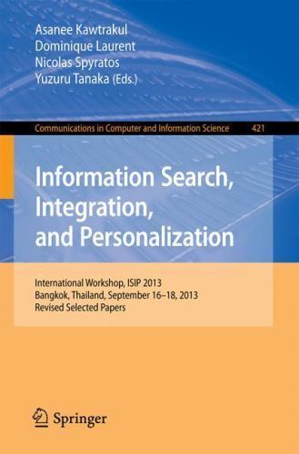 Information Search, Integration, and Personalization : International ...
