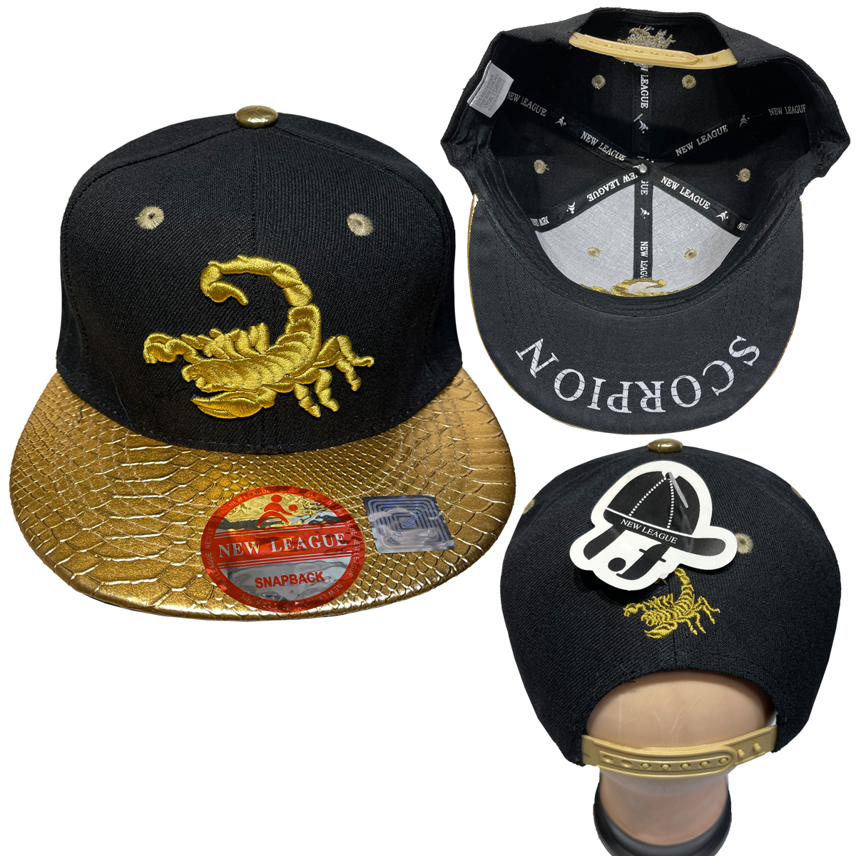SCORPION Embroidered Hip Hop Snapback Cap Adjustable Baseball Hats LOT ...
