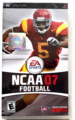 BRAND NEW FACTORY SEALED SONY PLAYSTATION PORTABLE "NCAA FOOTBALL 07 ...