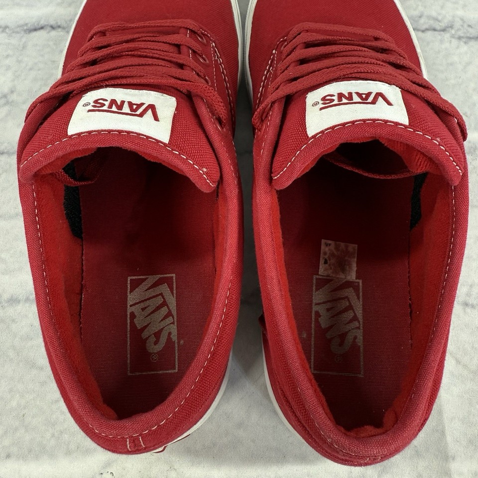 Vans Mens Atwood Printed Fox Red Sneakers Size 10.5 Spellout ...
