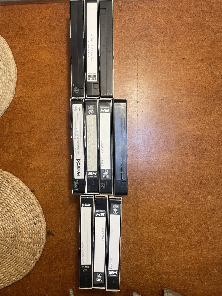 10 VHS Tapes Used Various Vintage Retro Polaroid | eBay UK
