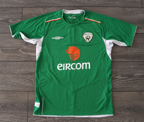 REPUBLIC OF IRELAND NATIONAL 2004 2006 HOME FOOTBALL SHIRT JERSEY ...