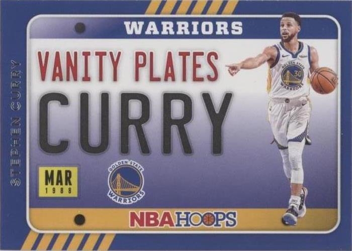 2020-21 Panini NBA Hoops - Vanity Plates #16 Stephen Curry | eBay